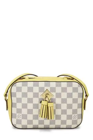 LOUIS VUITTON Damier Azur Canvas Saintonge - Yellow