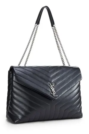 Saint Laurent Calfskin Monogram Loulou