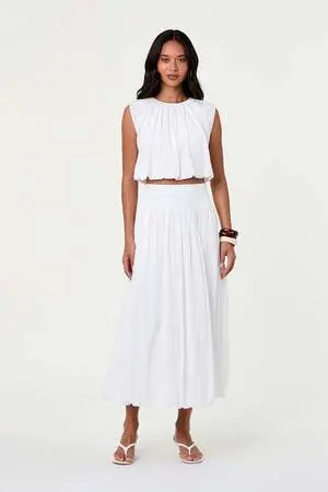 NICHOLAS Nadira Cropped Top - Ivory