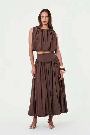 NICHOLAS Nadira Top - Chocolate