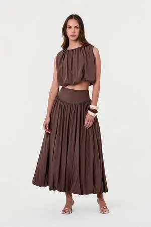 NICHOLAS Nadira Top - Chocolate