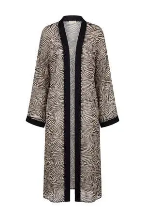 NICHOLAS Lysandra Robe - Graphic Zebra