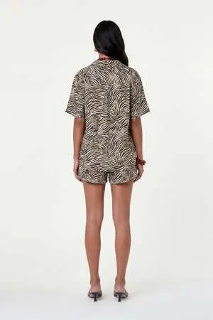 NICHOLAS Sonora Shirt - Graphic Zebra