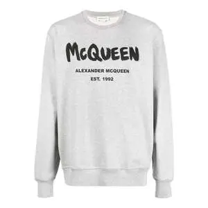 Alexander McQueen Graffiti Logo Sweatshirt - Grey