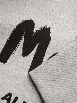 Alexander McQueen Graffiti Logo Sweatshirt - Grey