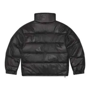 DENIM TEARS Embossed Leather Puffer Jacket
