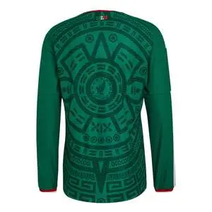 Adidas Mexico 26 Home Authentic Long Sleeve Jersey