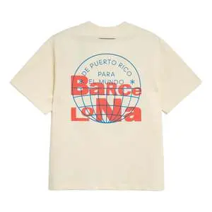 Adidas X Bad Bunny Dtmf Tour Merch Barcelona T-shirt - Beige