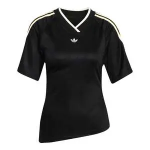 Adidas Ruched Football Jersey - Black