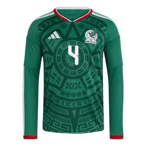 Adidas Mexico National Team 2026 Long Sleeve Jersey - Bold Green