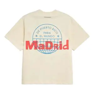 Adidas X Bad Bunny Dtmf Tour Merch Madrid T-shirt - Beige