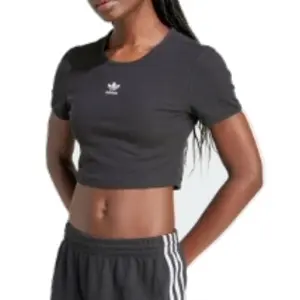 Adidas Essentials Ribbed Cropped T-shirt