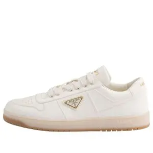 Prada Downtown Nappa Leather Sneakers - Ivory