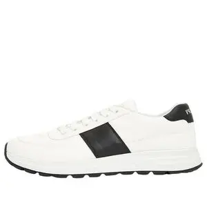 Prada Fw25 Prax Lace Up Sneakers - White
