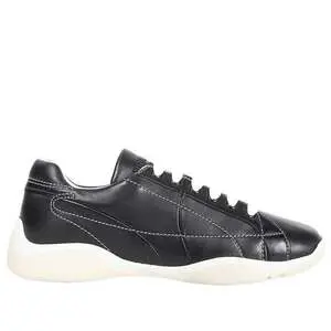 Prada Fs25 Nappa Leather Lace-up Sneakers - Black