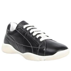Prada Fs25 Nappa Leather Lace-up Sneakers - Black