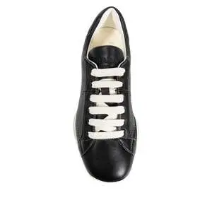 Prada Fs25 Nappa Leather Lace-up Sneakers - Black