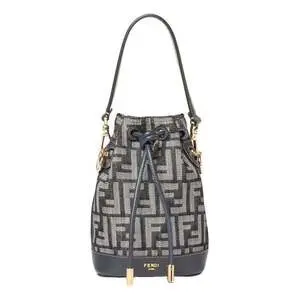 Fendi Mon Tresor Ff Jacquard Mini Bucket Bag