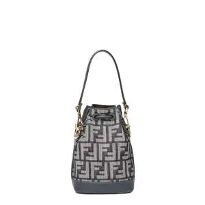 Fendi Mon Tresor Ff Jacquard Mini Bucket Bag