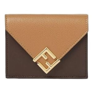 Fendi Ss26 Ff Diamonds Wallet - Brown