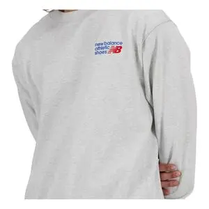 NEW BALANCE Athletics Premium Logo Crew T-shirt 'ash Multi - Ash/multi
