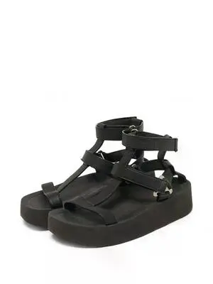 Hermès Enid Ankle Strap Sandals - Black