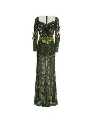 Elie Saab Sweetheart-neck Maxi Dress
