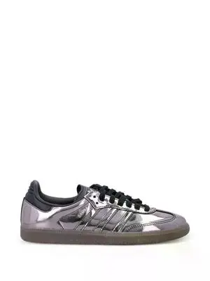 Adidas Samba Metallic-finish Sneakers - Black