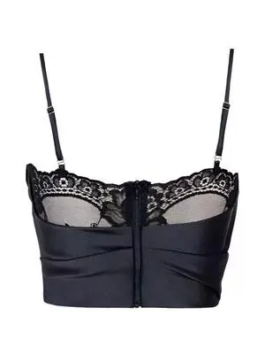 SEEN USERS Name Lace-trimmed Cropped Top