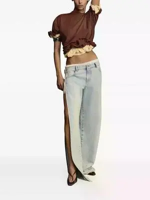 SEEN USERS Open-cut Buckled Jeans