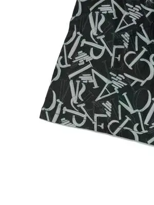 Emporio Armani All-over Logo Print Swim Shorts