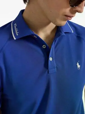 Polo Ralph Lauren Striped-trim Logo Polo Shirt