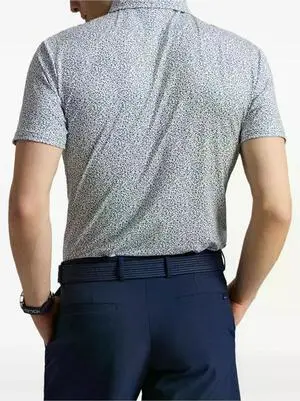 Rlx Ralph Lauren Leaf-print Short-sleeve Polo Shirt