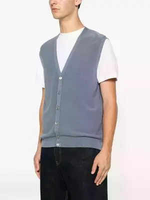 GRAN SASSO V-neck Button-up Vest
