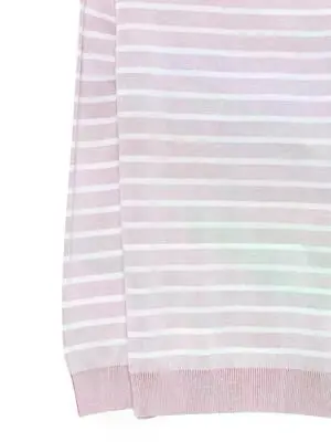 GRAN SASSO Horizontal Stripe Crew Neck Sweater
