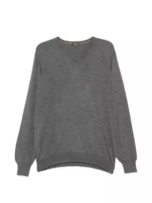 GRAN SASSO V-neck Sweater - Grey