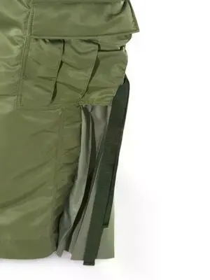 Sacai Pleated Midi Skirt - Green