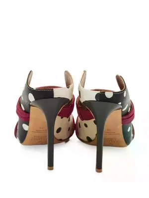 MALONE SOULIERS Maureen Polka-dot Heeled Mules