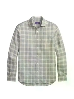 Ralph Lauren Purple Label Plaid Twill Shirt - Grey