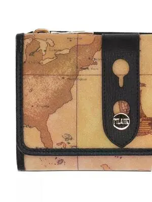 ALVIERO MARTINI 1° CLASSE Geo Classic Map-print Wallet - Neutrals