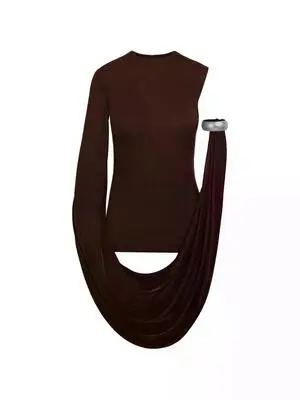 SEEN USERS Iconic Bracelet One-shoulder Top - Brown