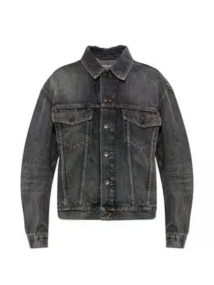 Balenciaga Logo Embroidered Buttoned Jacket