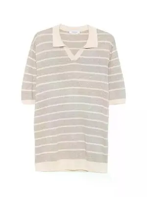 GRAN SASSO Striped Short-sleeve T-shirt - Neutrals