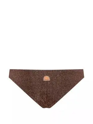 Sundek Vega Glitter-effect Bikini Bottoms - Brown
