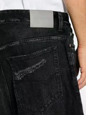 Balenciaga Faded Effect Distressed Finish Jeans