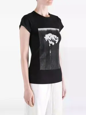 Balenciaga Flower Print T-shirt