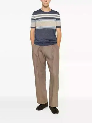 GRAN SASSO Horizontal-stripe T-shirt