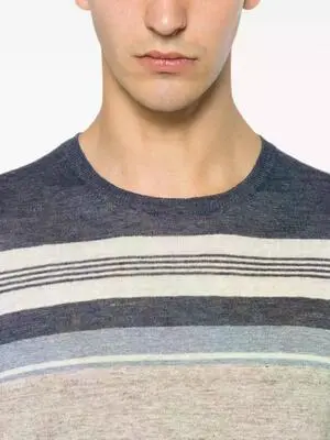 GRAN SASSO Horizontal-stripe T-shirt