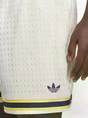 Adidas Perforated Stripe-detail Shorts