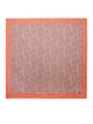 Etro Etro Women Modal Shawl With Floral Paisley Pattern Multicolor